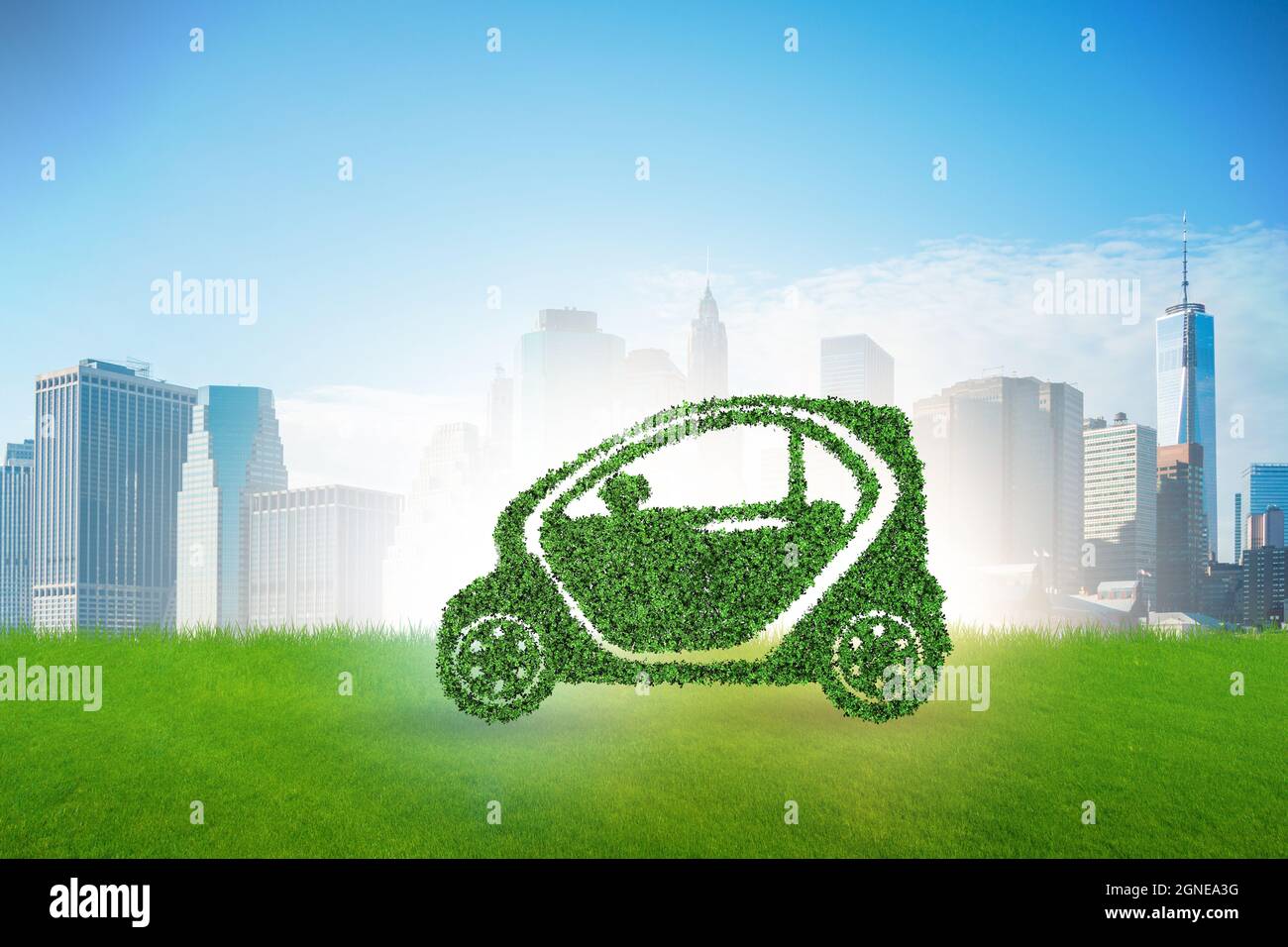Concept of the ecological electric car Stock Photo - Alamy