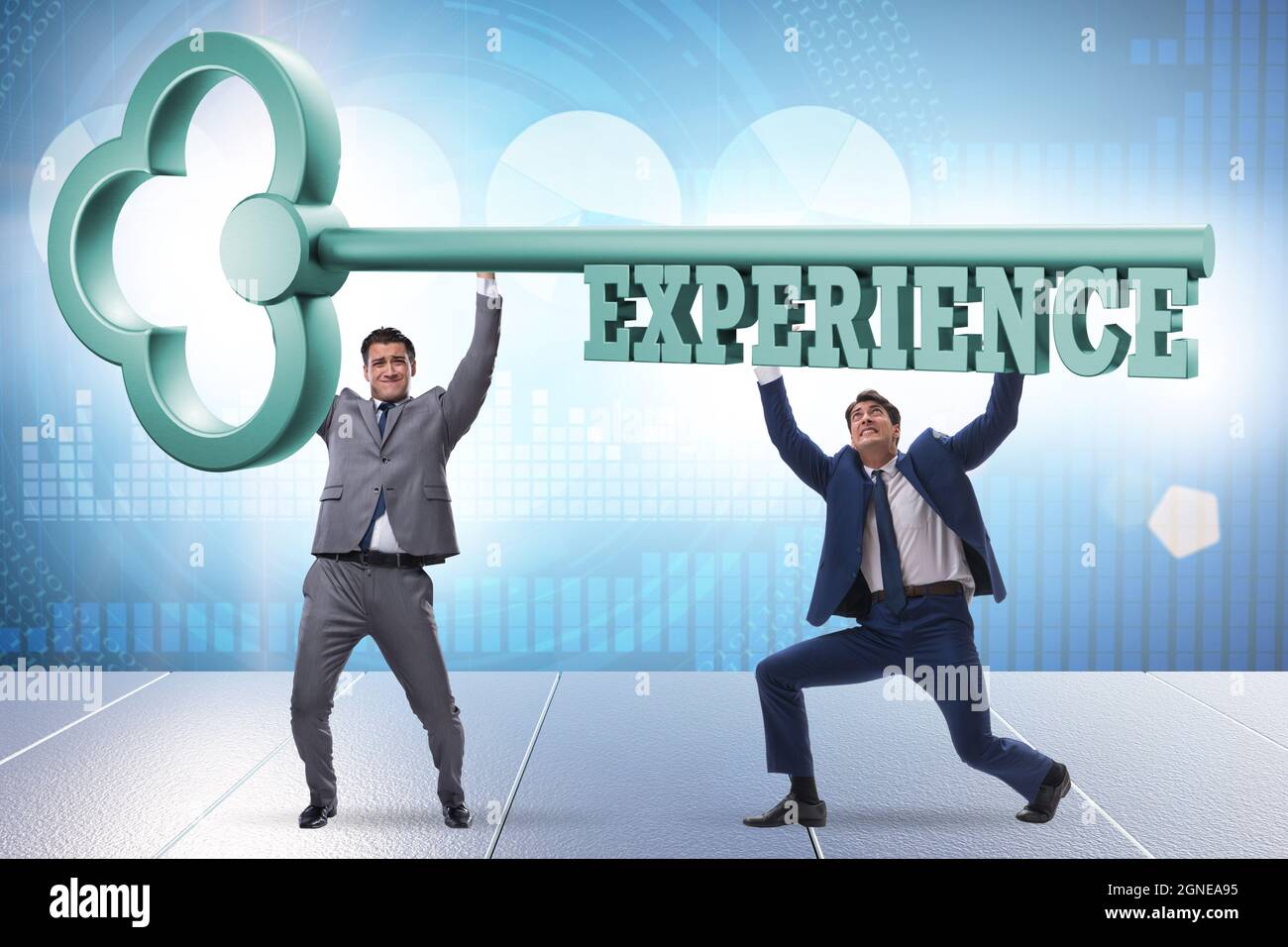 Experience and competence concept with the key Stock Photo - Alamy