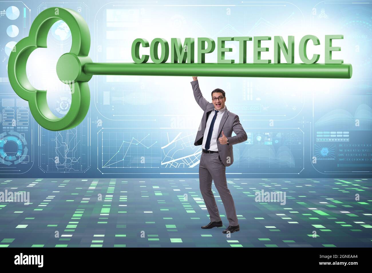 Experience and competence concept with the key Stock Photo - Alamy