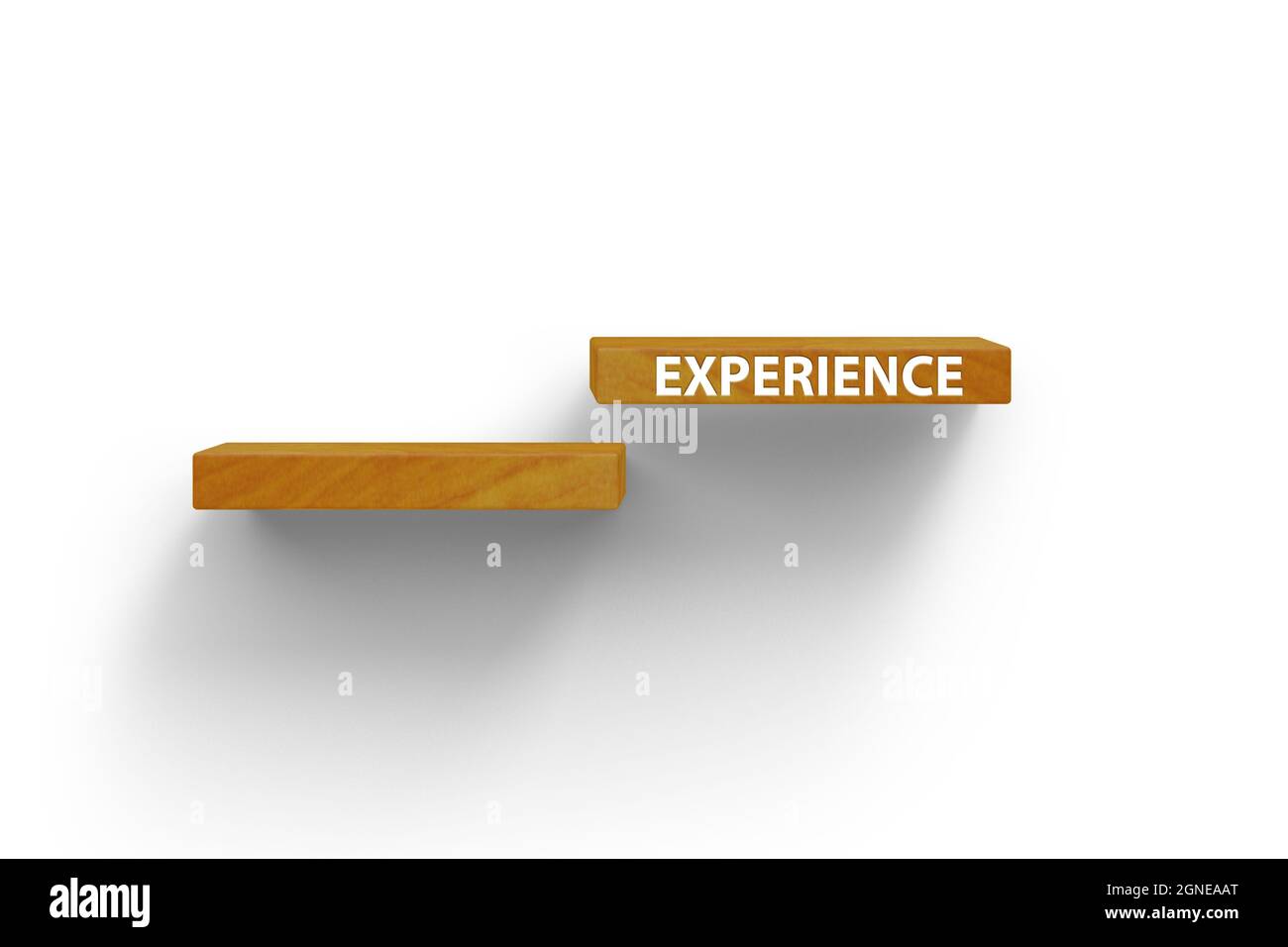 Experience business concept with the steps going up Stock Photo - Alamy