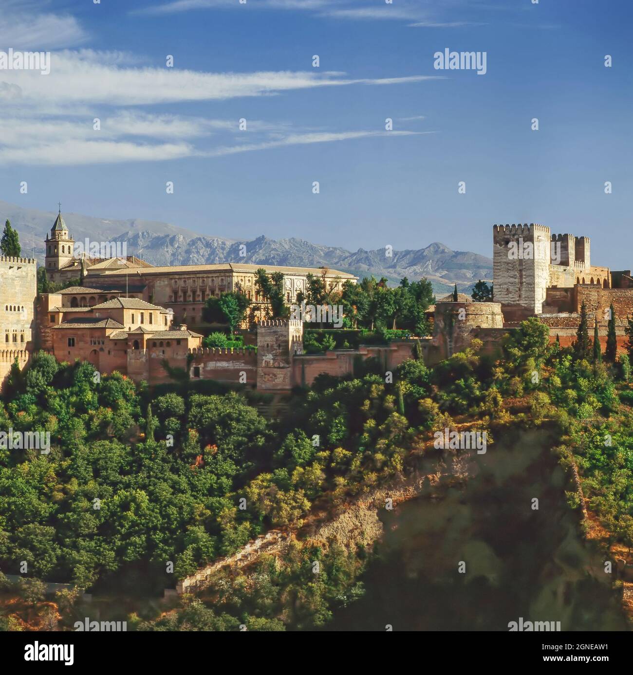 Castle Alhambra in Granada, Spain Stock Photo - Alamy