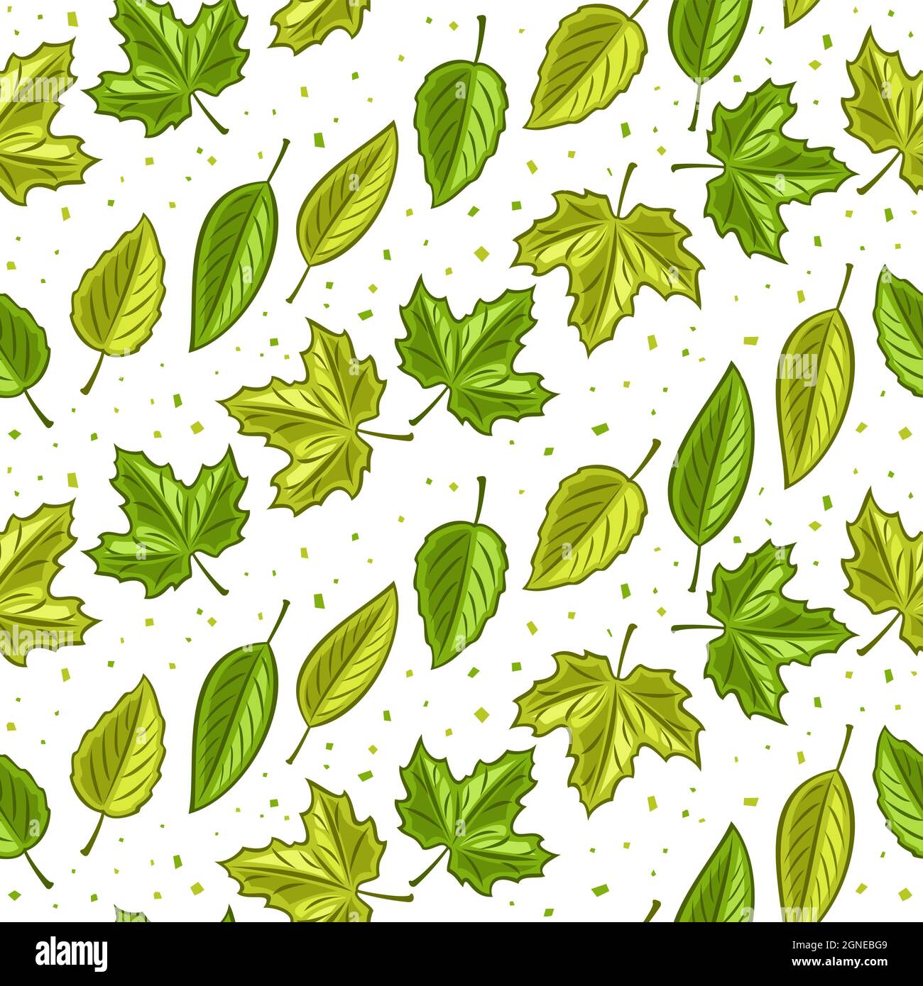 Green Leaf Background Repeating