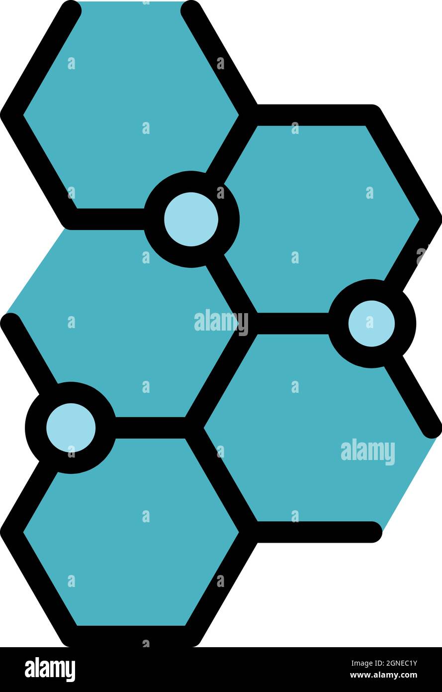 Genetic mutation cells icon. Outline genetic mutation cells vector icon ...