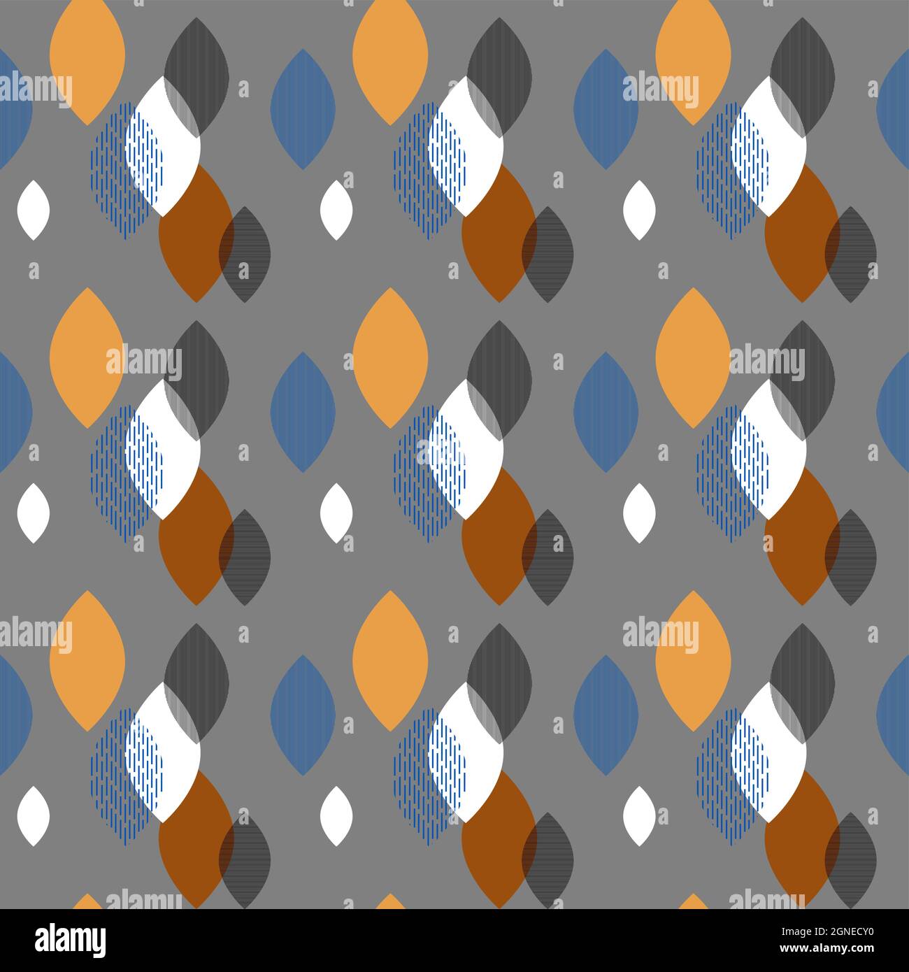 Oldie navette dim color seamless pattern on grey background Stock ...