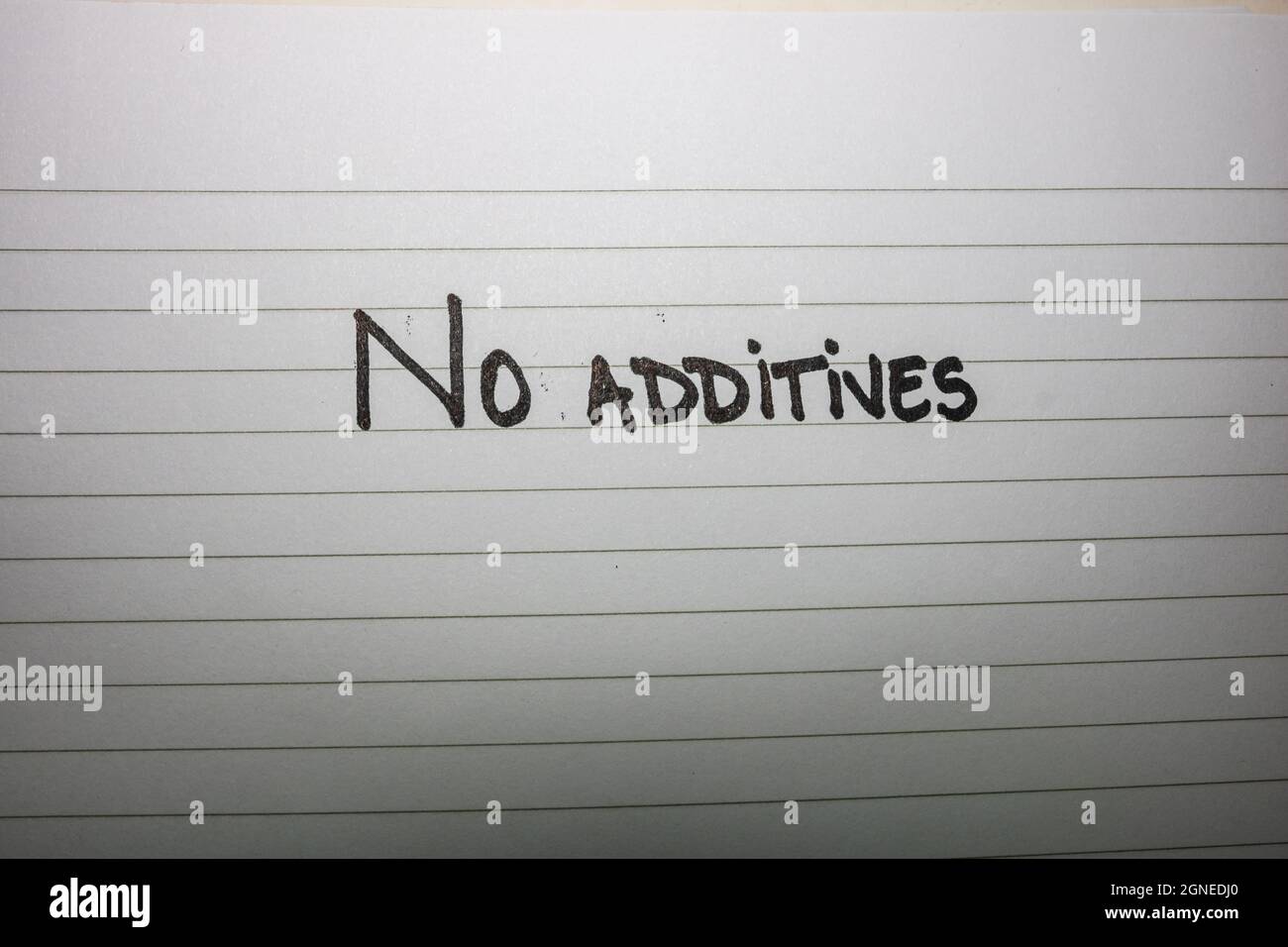 Handwritten notes on white note paper Stock Photo - Alamy