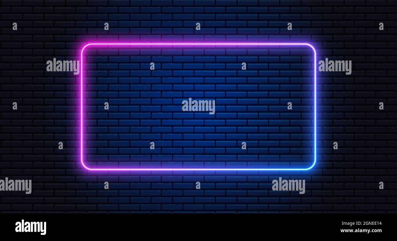Neon frame for your design Stock Vector Image & Art - Alamy