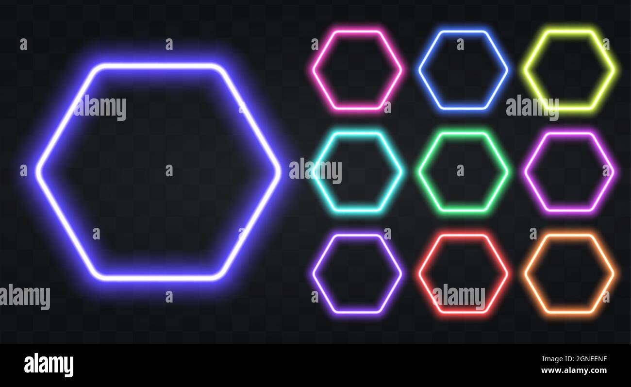 Hexagon border hi-res stock photography and images - Alamy