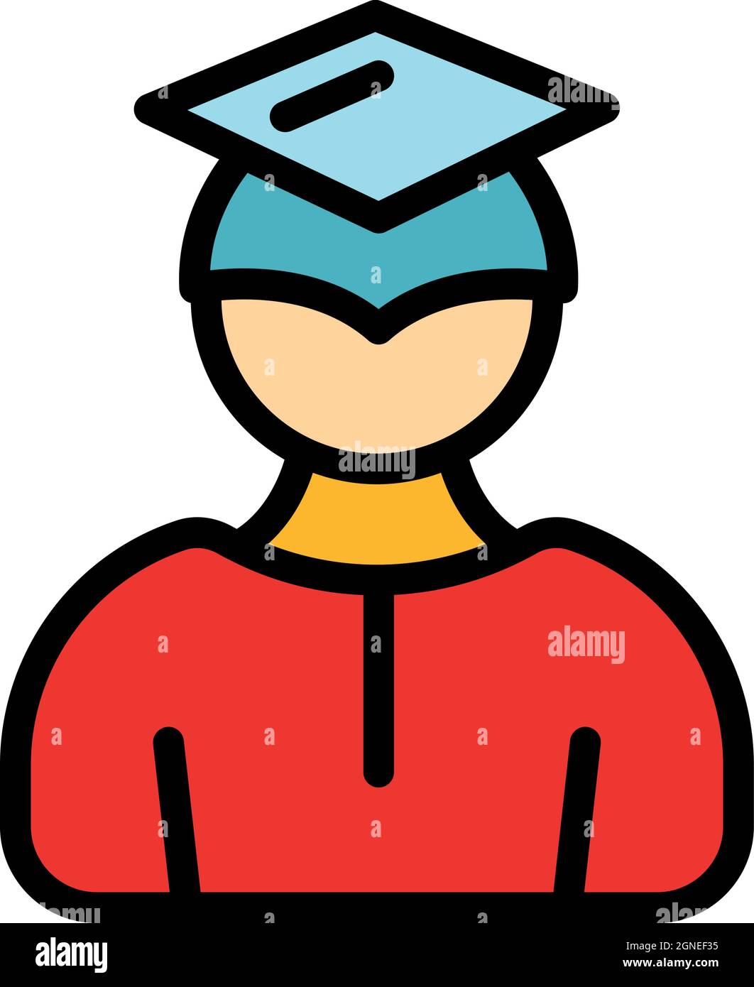 Graduation experience icon. Outline graduation experience vector icon ...