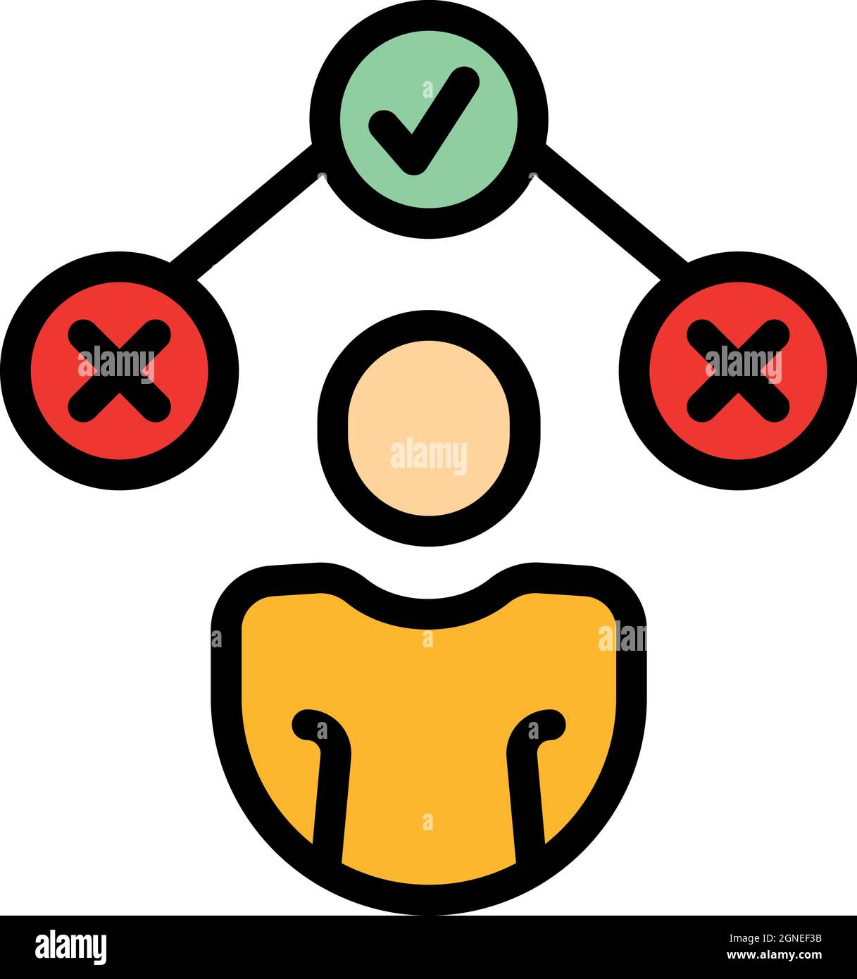 Personal experience icon. Outline personal experience vector icon color ...