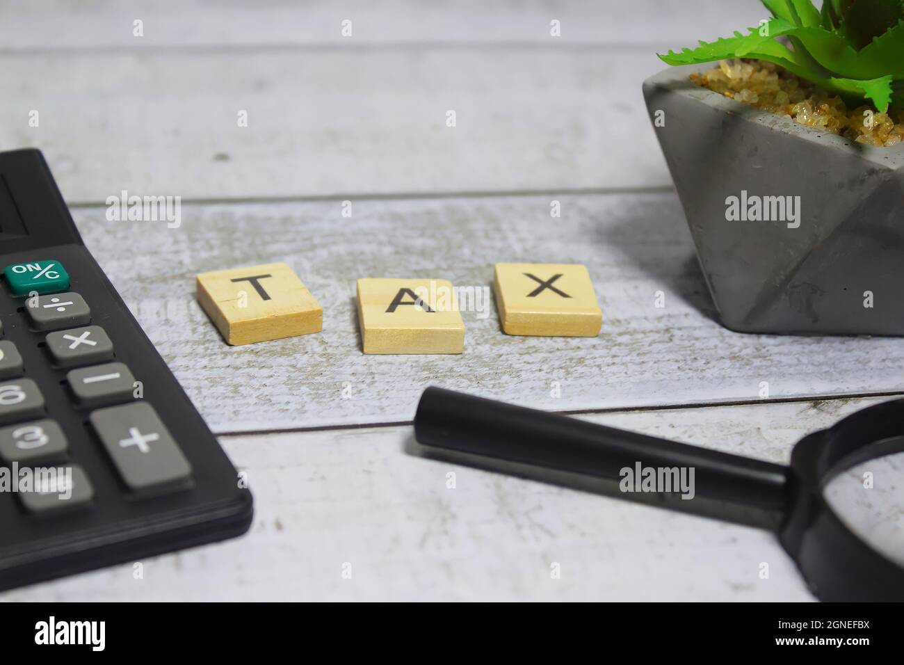 Tax word hi-res stock photography and images - Alamy
