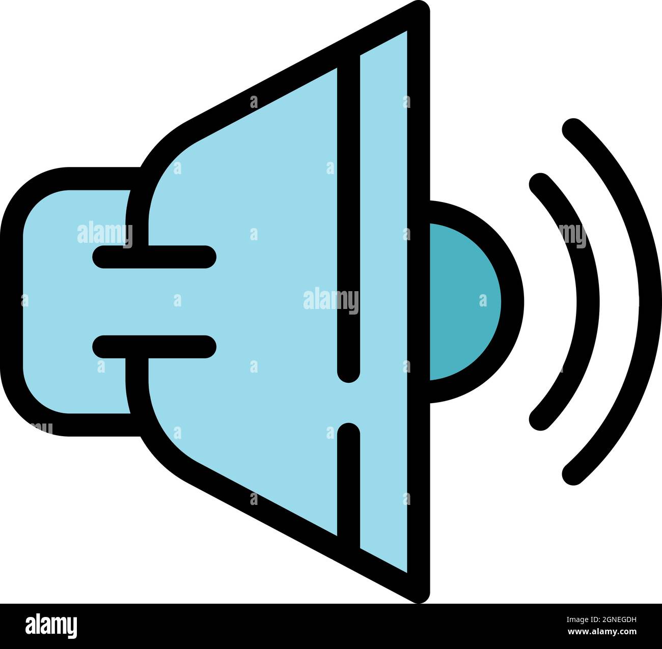 Interactive tv sound icon. Outline interactive tv sound vector icon ...