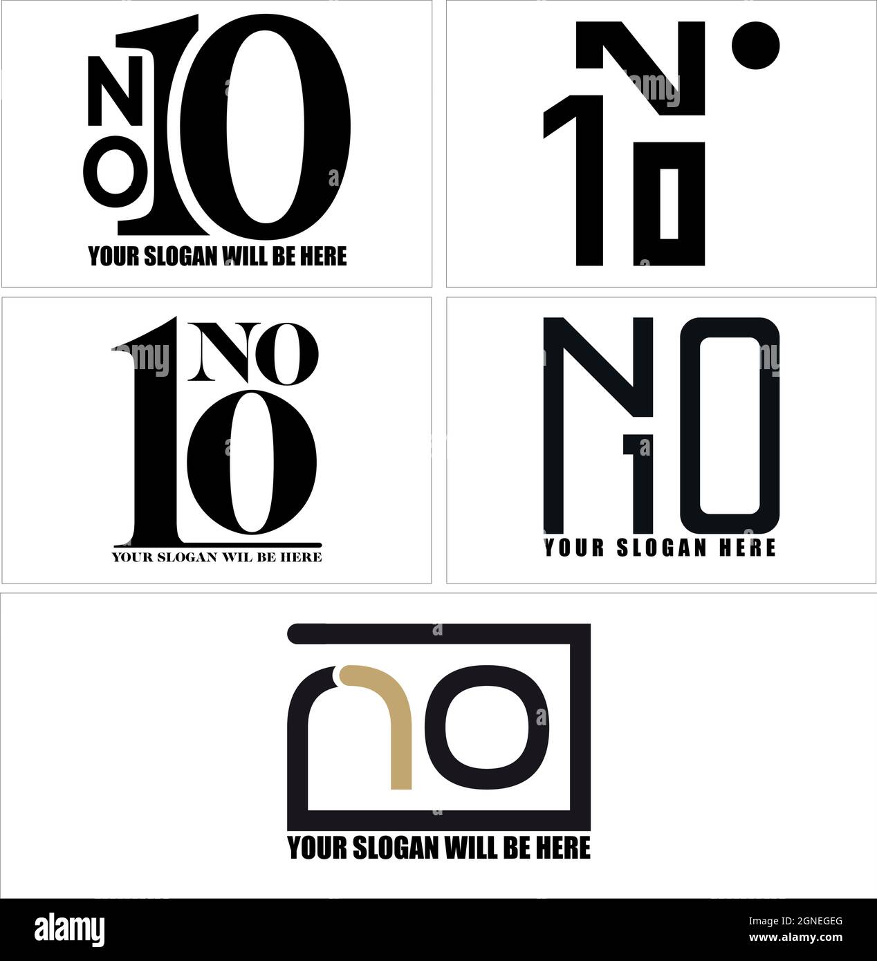 Real estate mortgage number alphabet home logo design Stock Vector ...