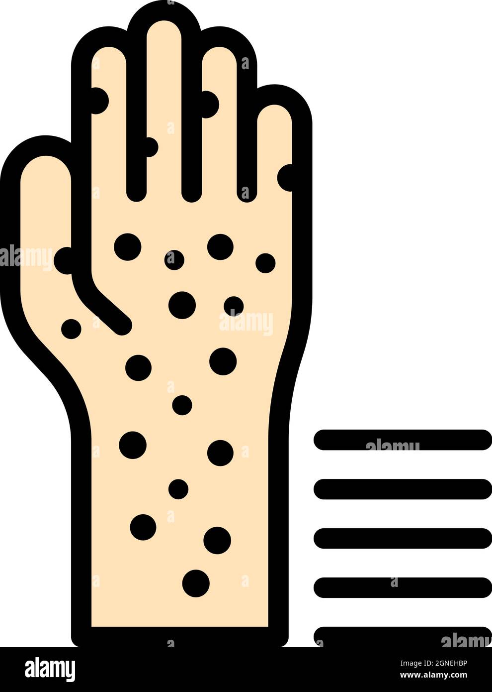 Skin rash eyes Stock Vector Images - Alamy