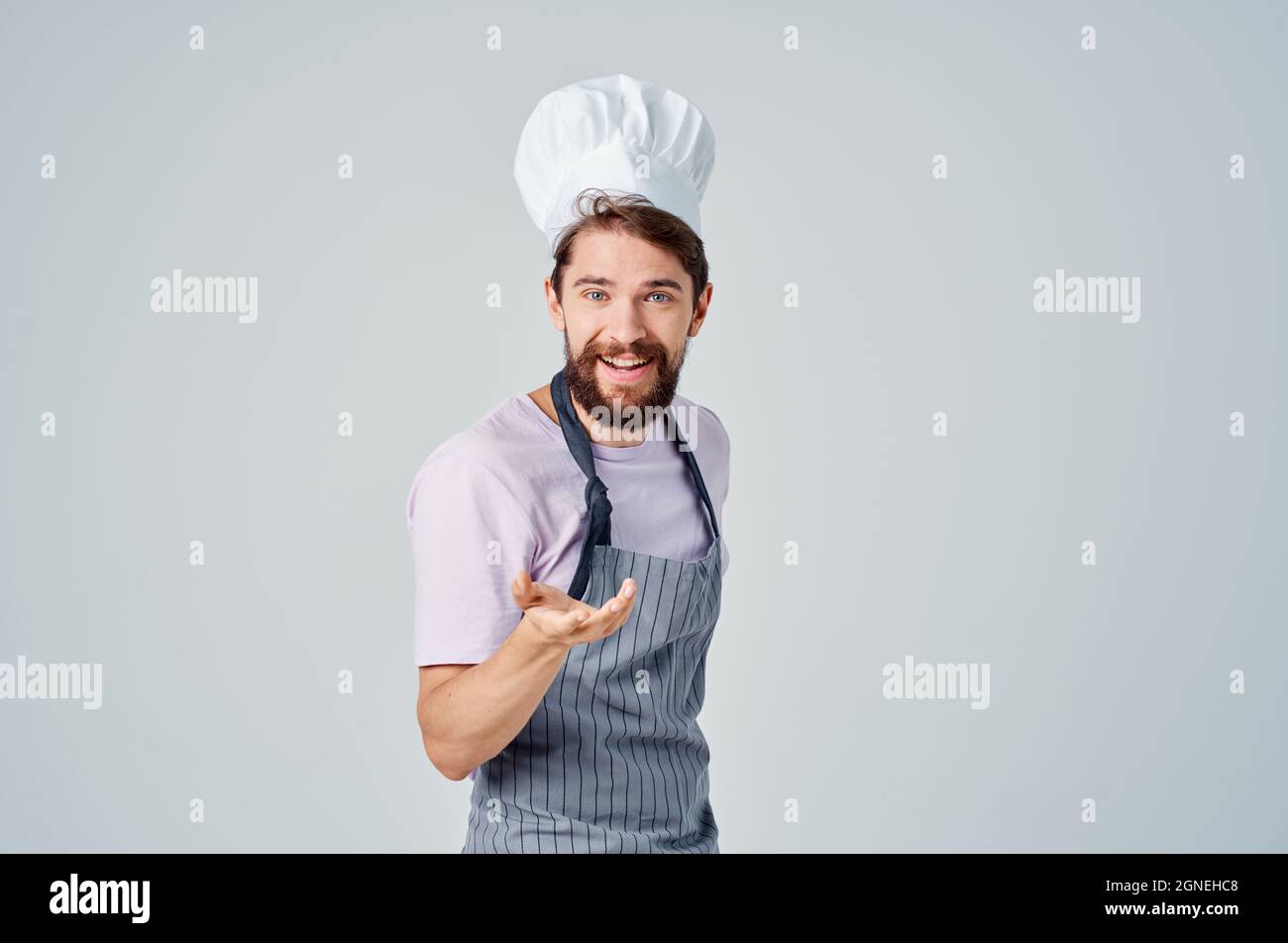 Man in Cook's Uniform Restaurant Cooking Professional Job Stock Photo ...