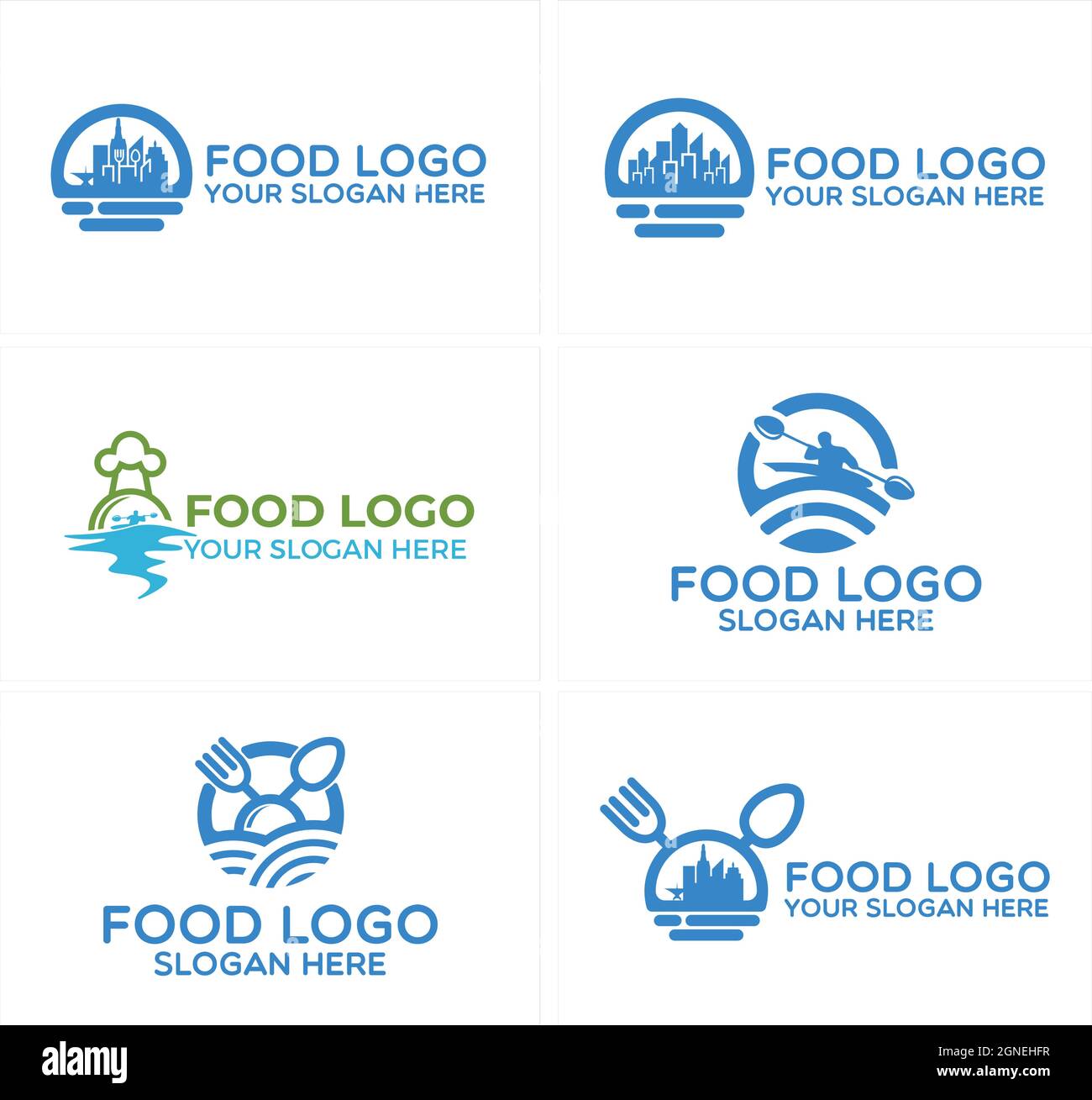 A set of food chef restaurant logo design Stock Vector Image & Art - Alamy