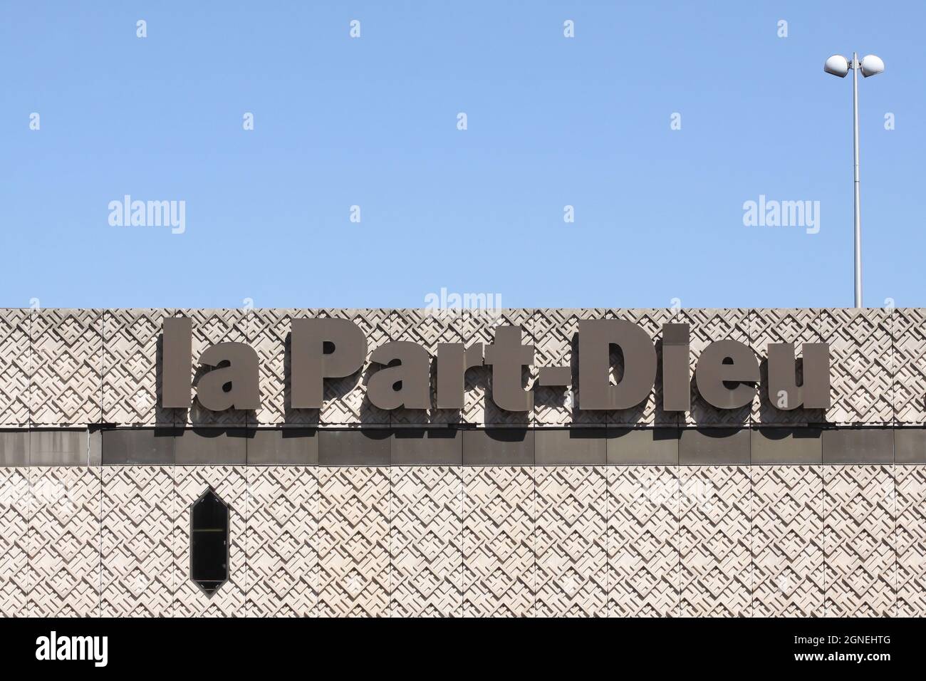Lyon France - July 28, 2015: View of La Part-Dieu building. La Part ...