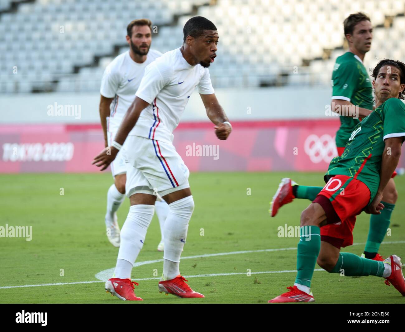 JULY 22nd, 2021 - TOKYO, JAPAN: Arnaud NORDIN of France (7) shoots on ...