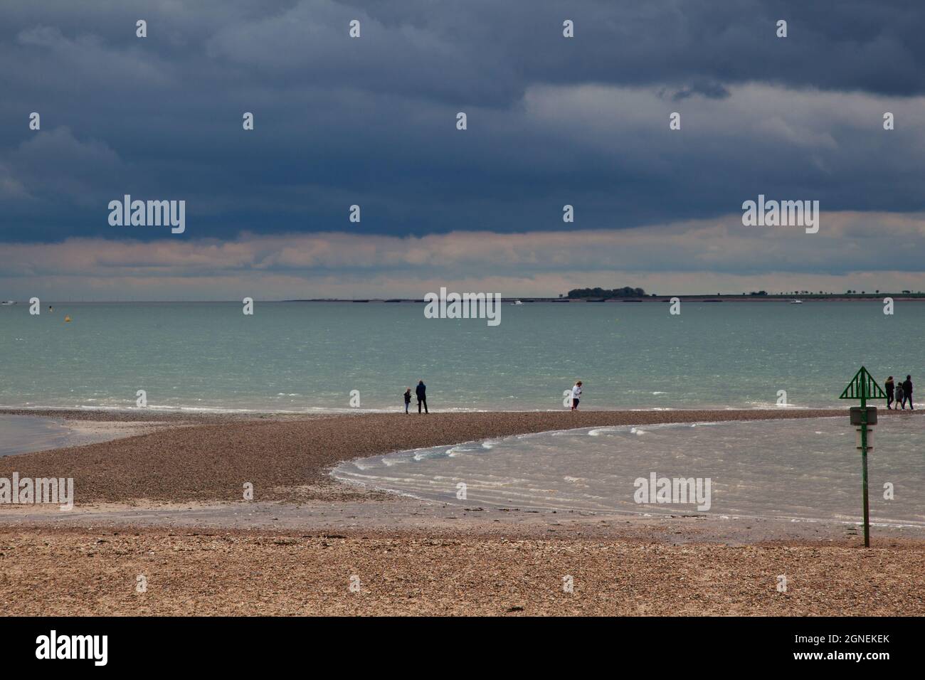 Low tide at West Mersea beach Stock Photo - Alamy