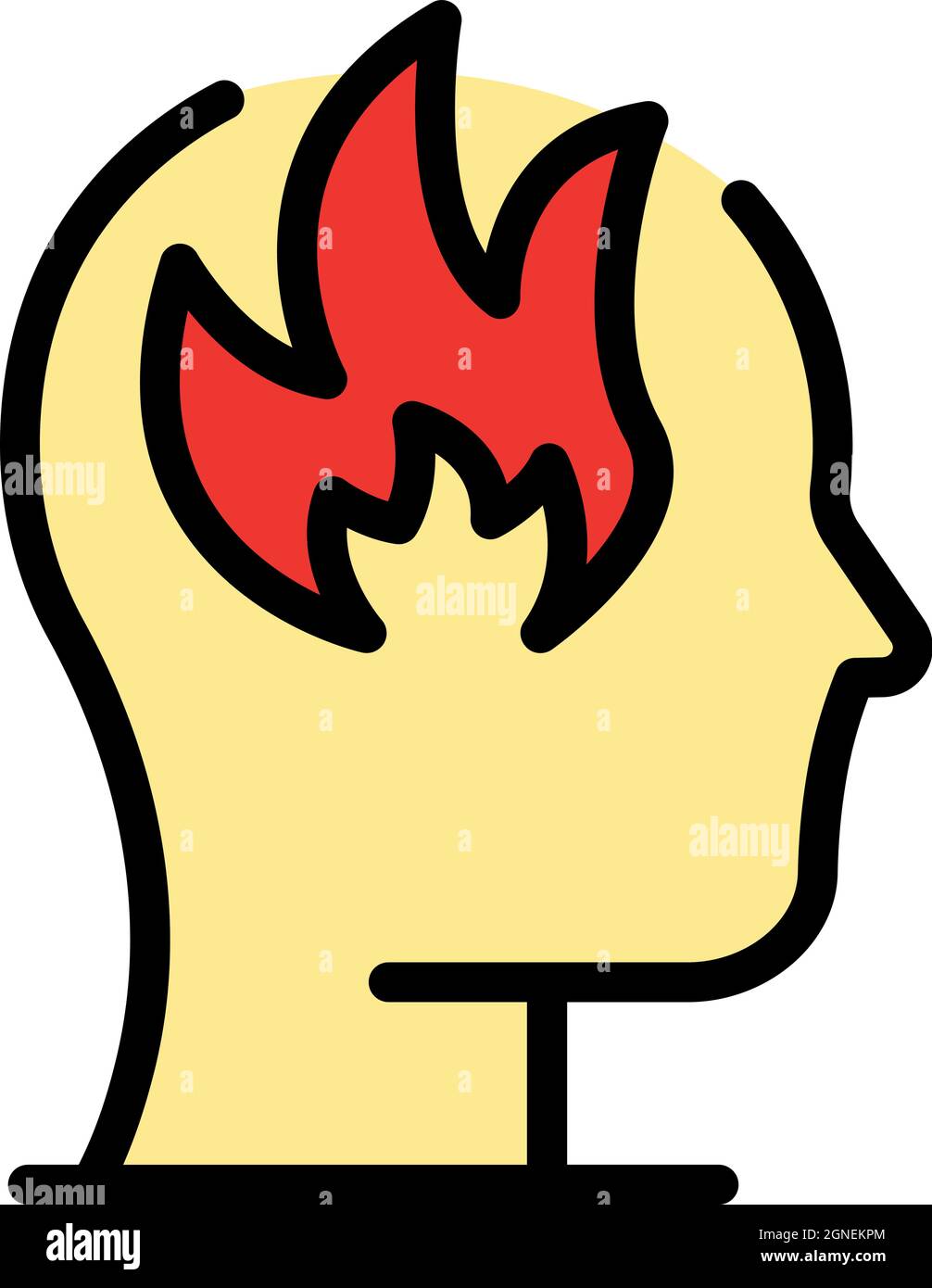 Disobedient man icon. Outline disobedient man vector icon color flat ...