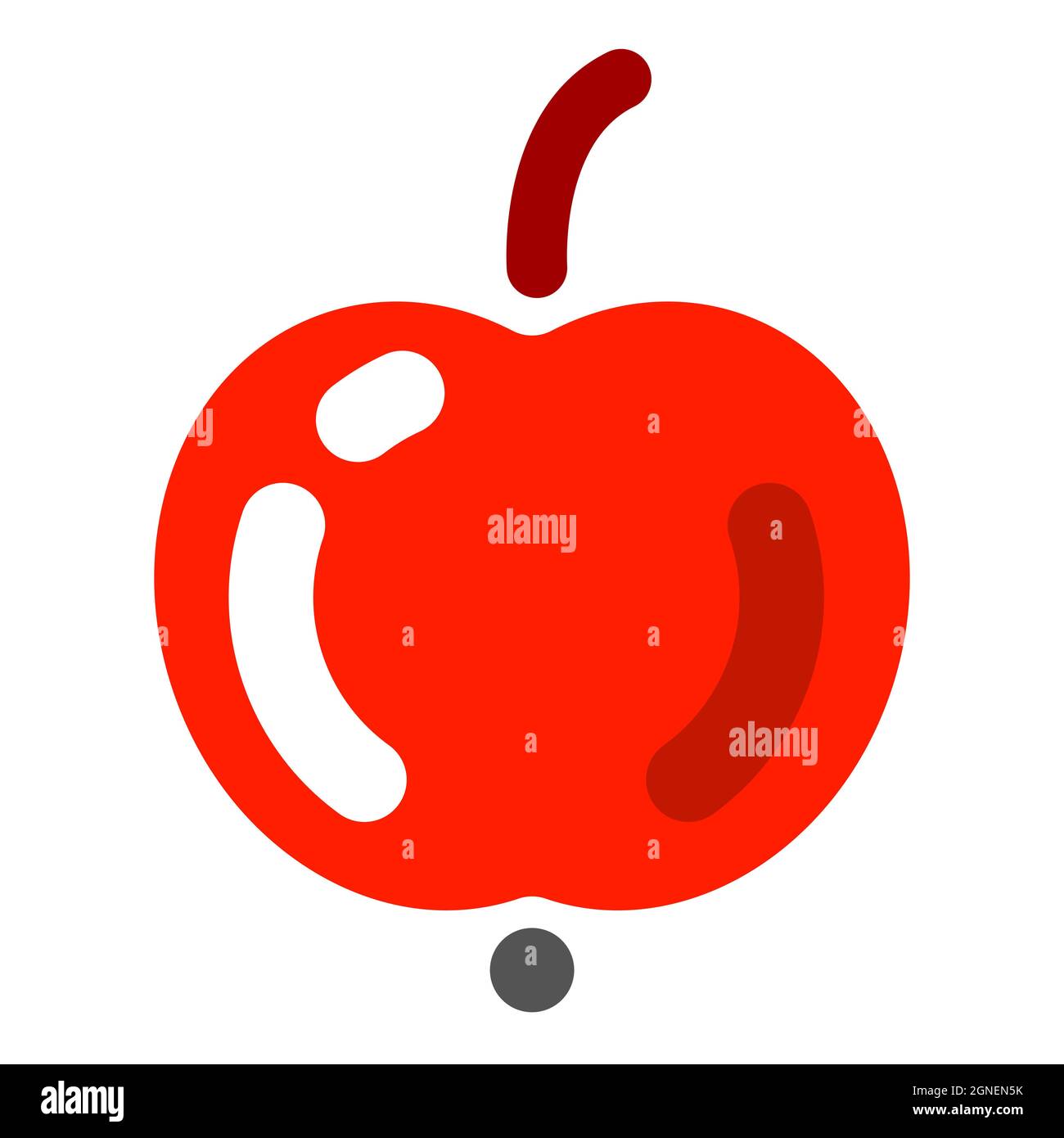 illustration of the minimal colorful red apple icon and pictogram Stock ...