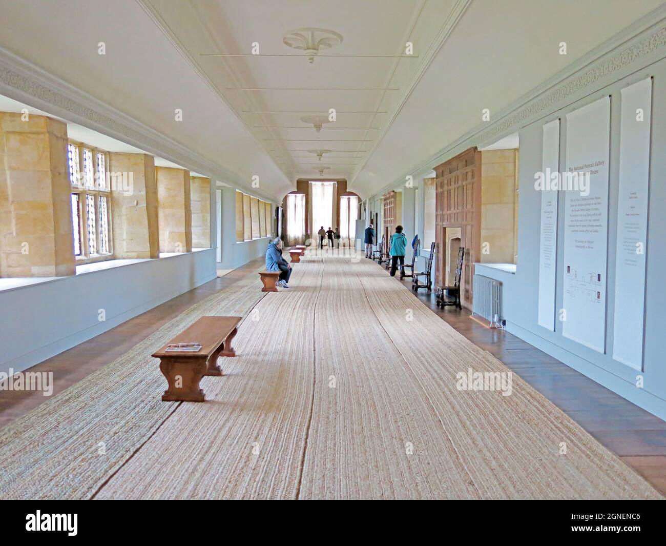 England's longest surviving Long Gallery inside Montacute House, an ...