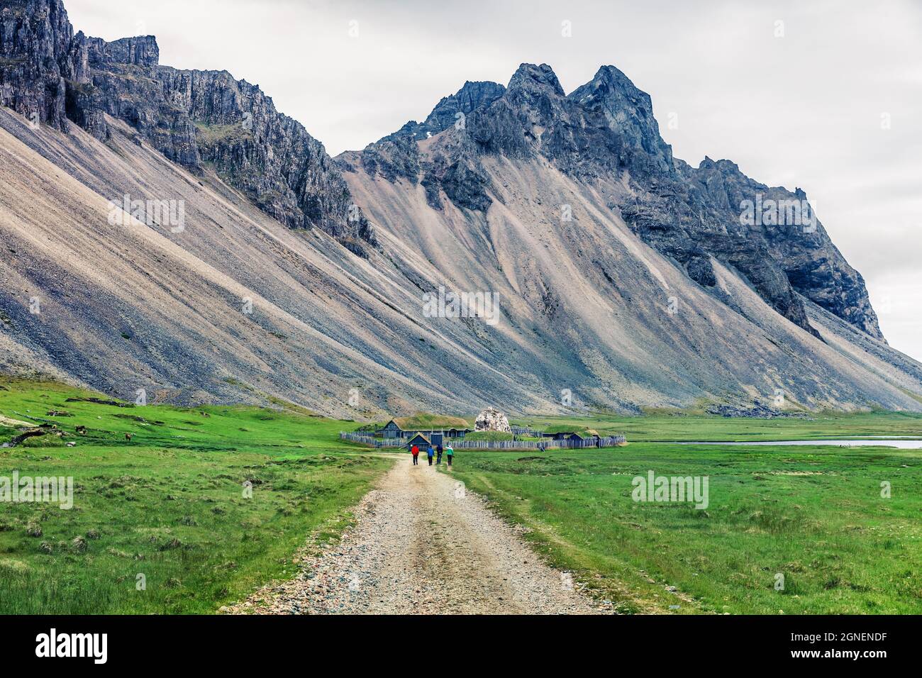 Colorful summer scene of Stokksnes headland on southeastern Icelandic ...