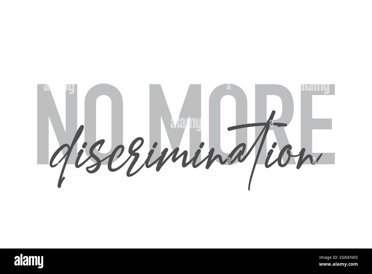 No Discrimination Black And White