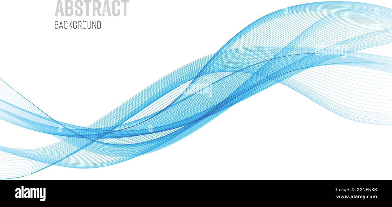 Abstract blue wave vector background Stock Vector Image & Art - Alamy