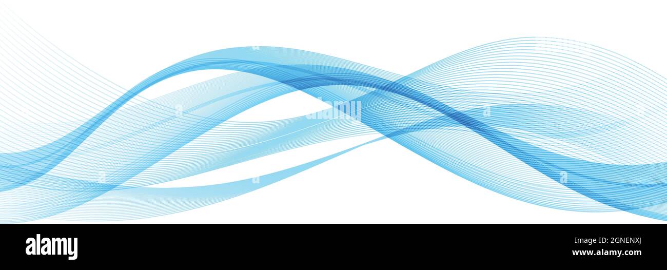 Abstract blue wave vector background Stock Vector Image & Art - Alamy