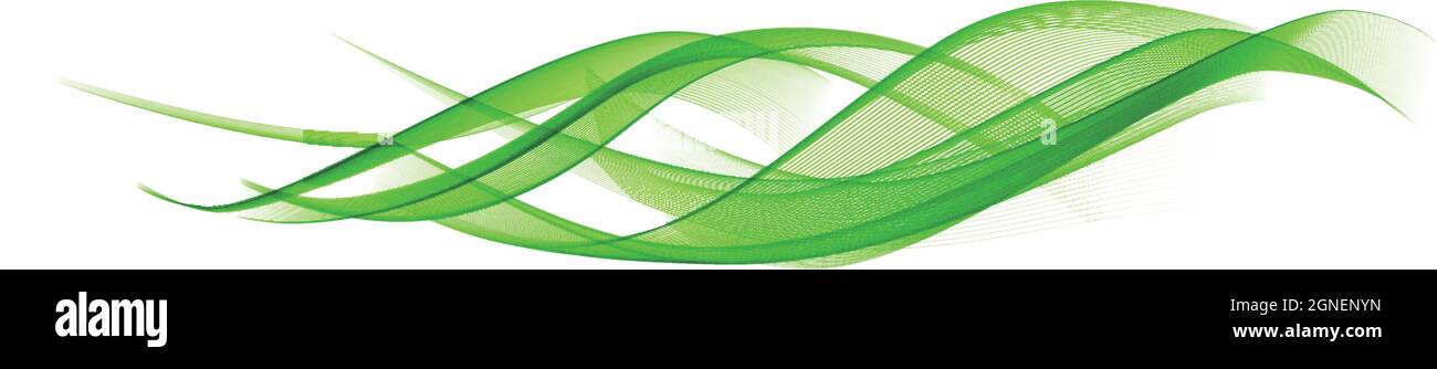 Abstract green wave vector background Stock Vector Image & Art - Alamy