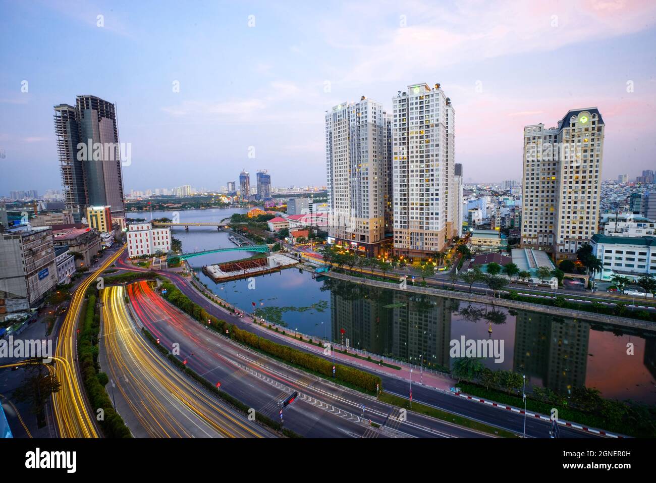 Nice cityscape in Ho Chi Minh city southern Vietnam Stock Photo - Alamy