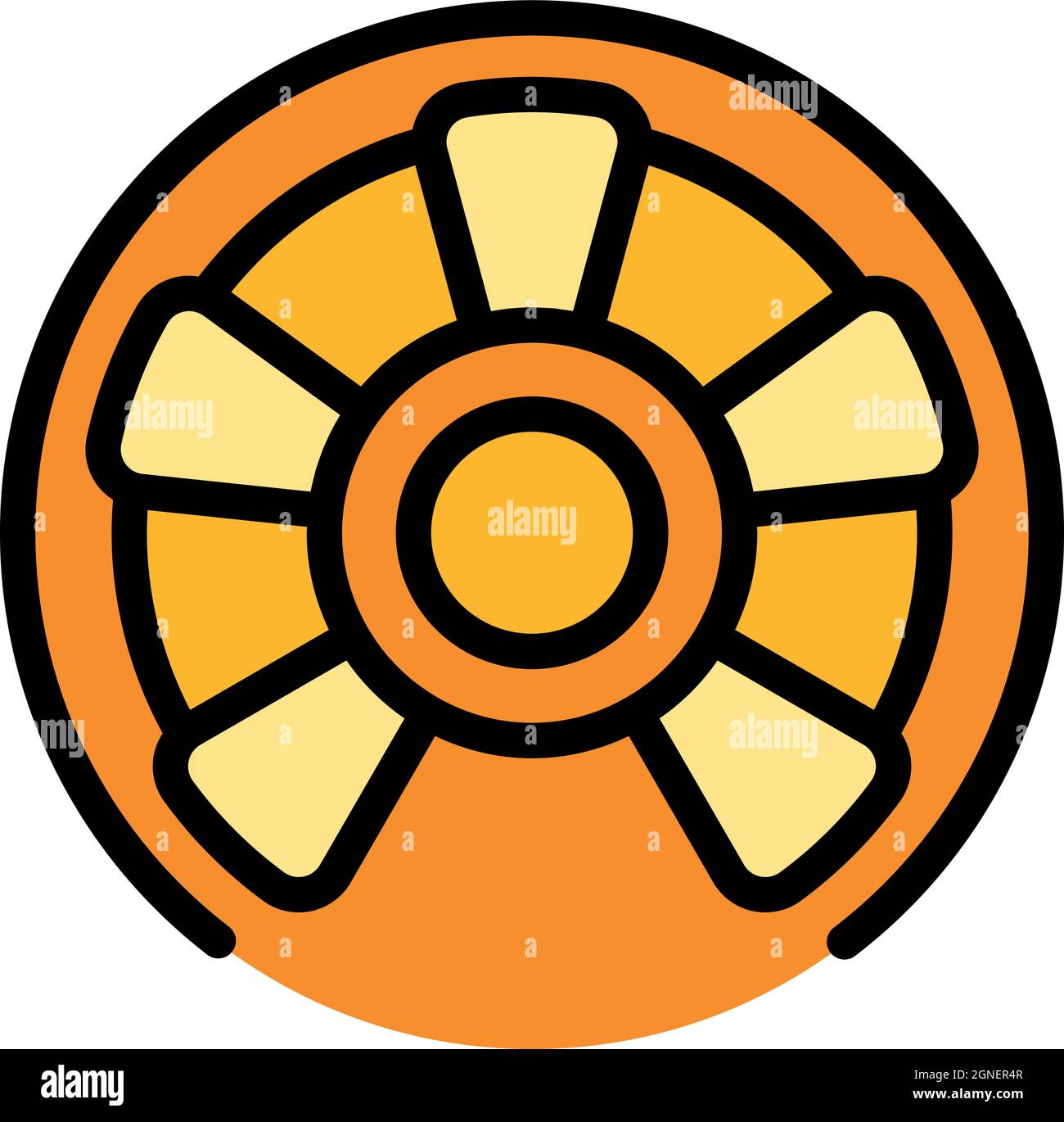 Steel circular stairs icon. Outline steel circular stairs vector icon ...