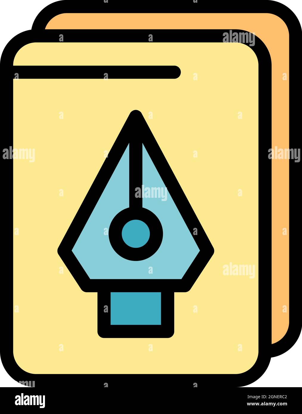 Redesign task icon. Outline redesign task vector icon color flat ...