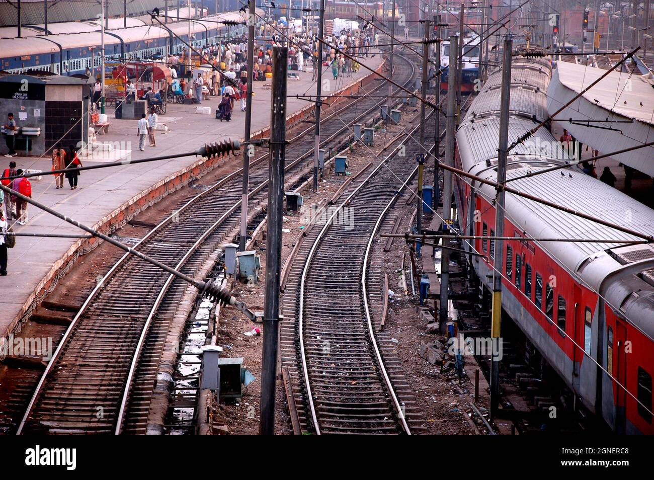 A general view of New Delhi Railway Station in New Delhi. Now a days ...
