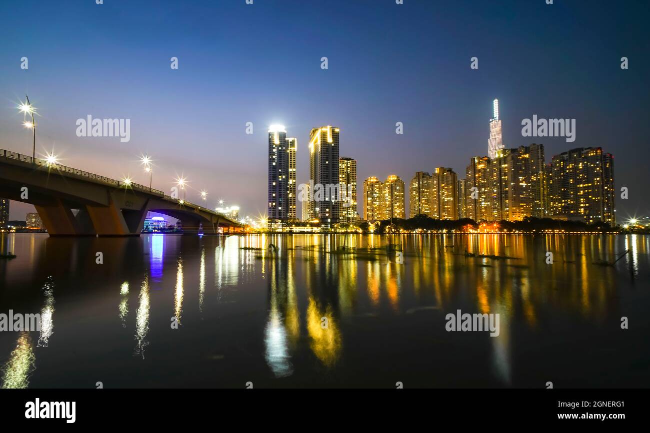 Nice cityscape in Ho Chi Minh city southern Vietnam Stock Photo - Alamy