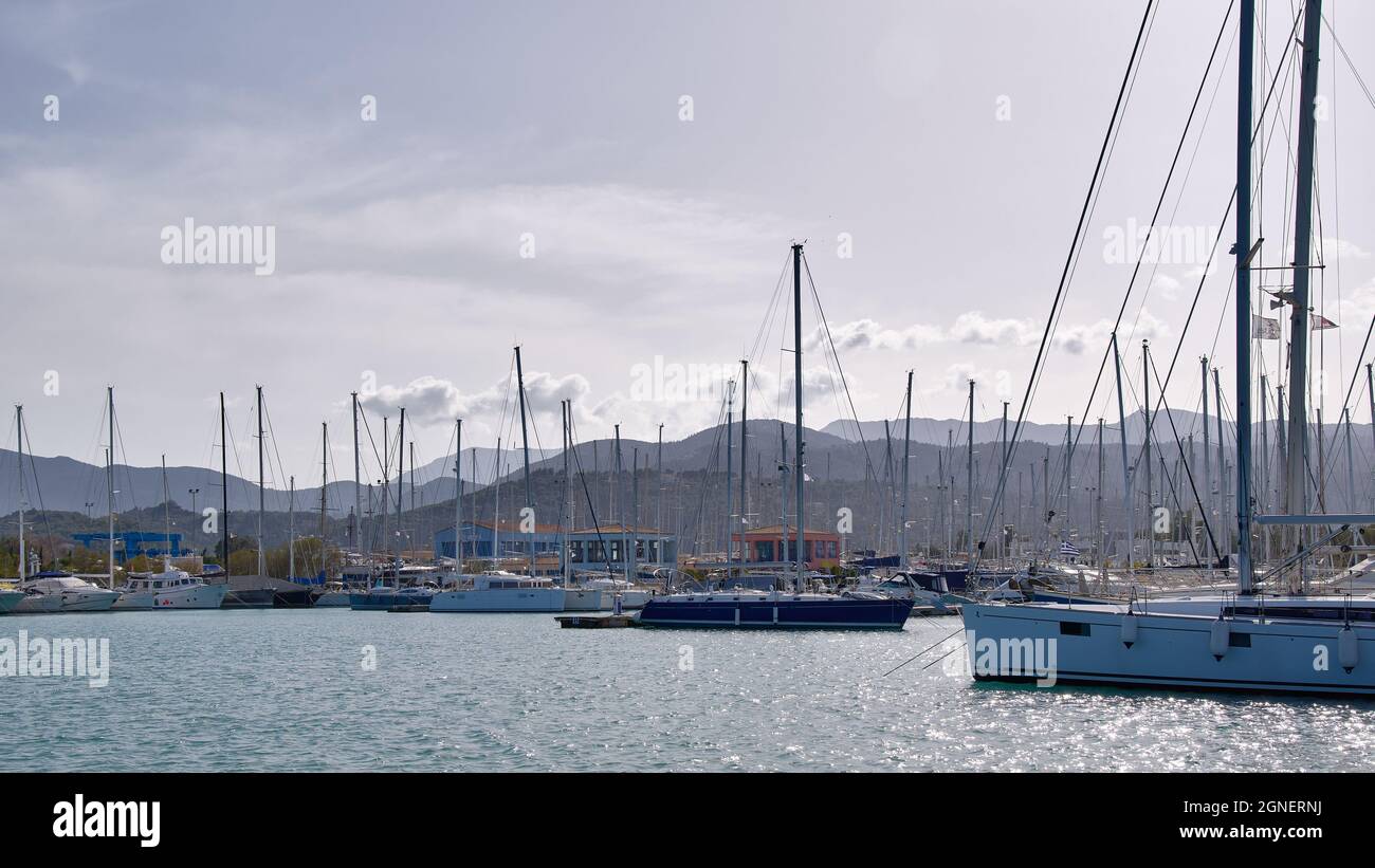 Lefkada marina hi-res stock photography and images - Alamy