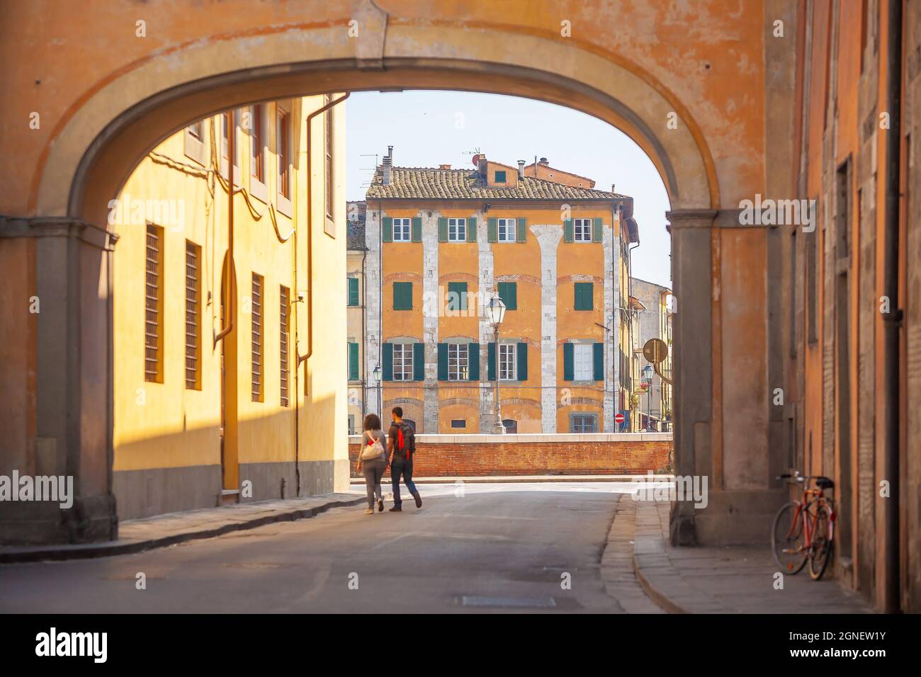 Pisa city downtown skyline cityscape of Italy. Famous travel attraction ...