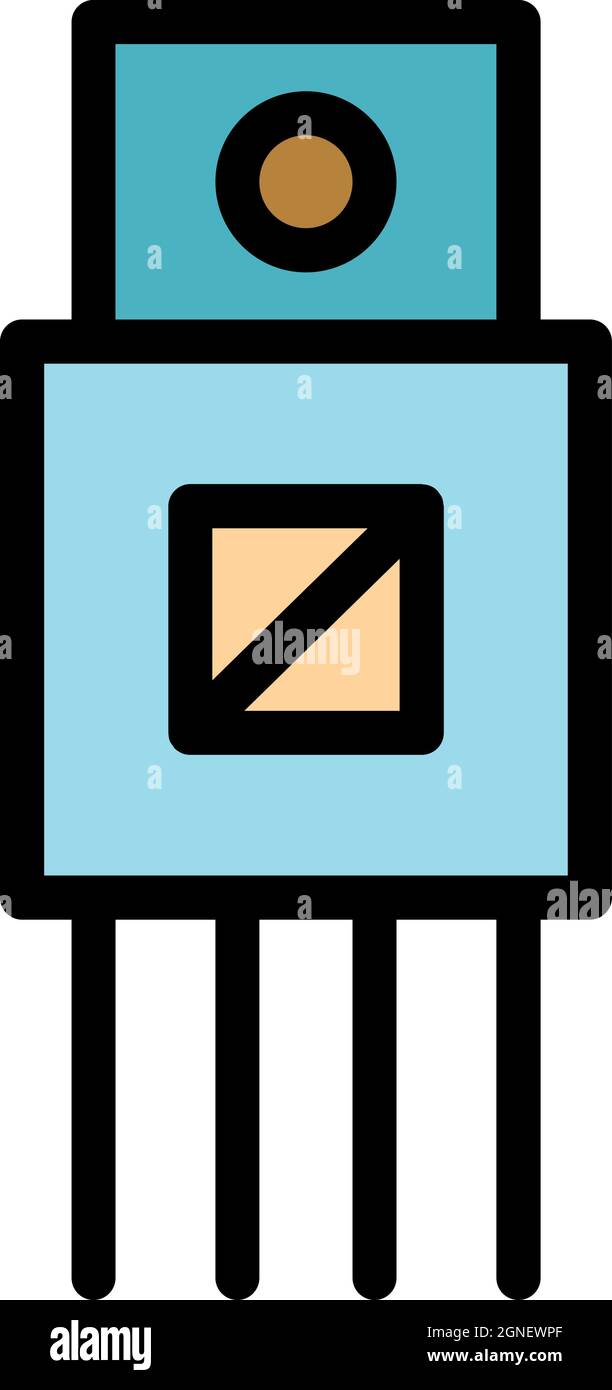 Connection capacitor icon. Outline connection capacitor vector icon ...