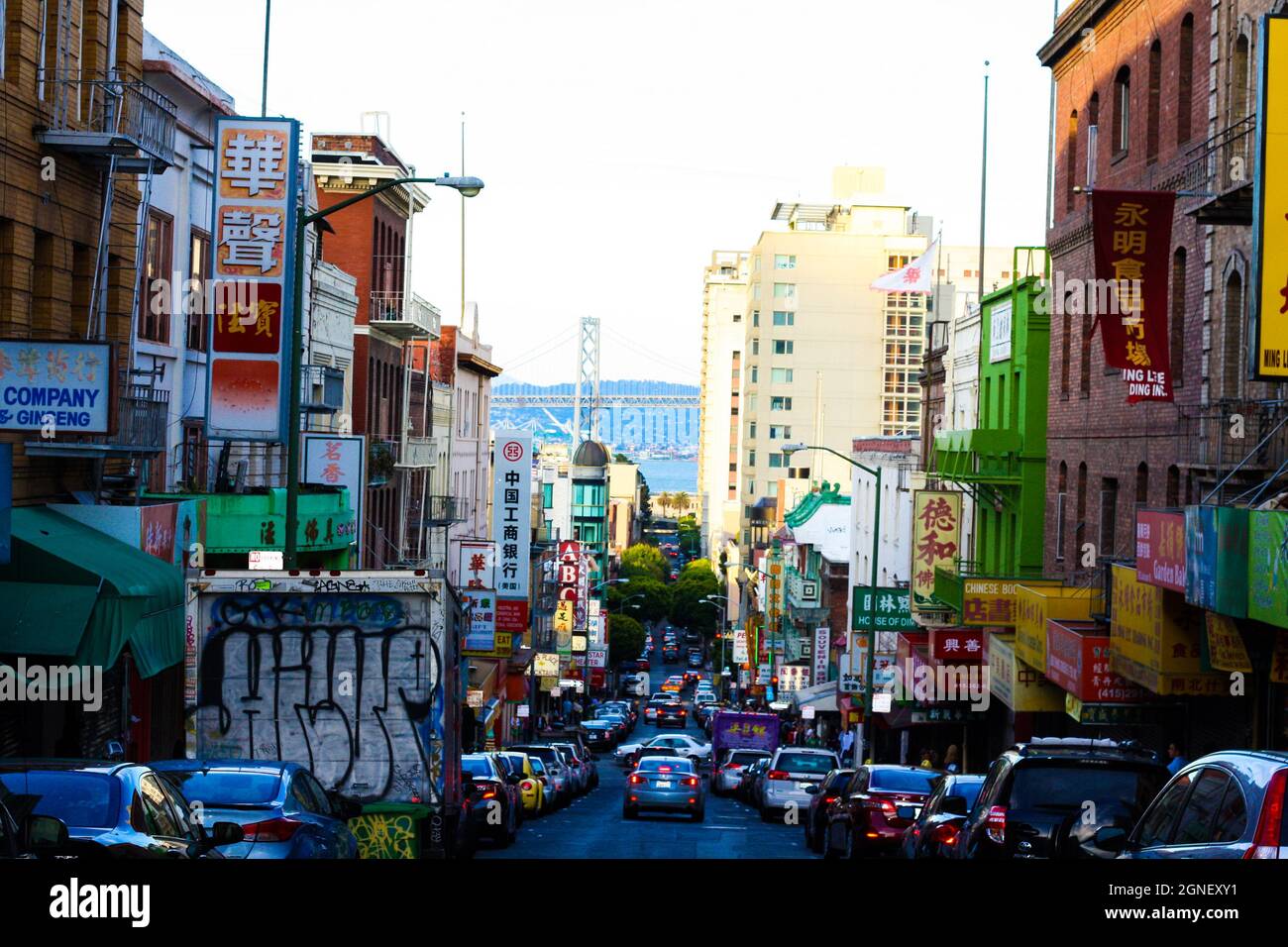 San Francisco, United States, 10 July 2015 - Busy California city ...