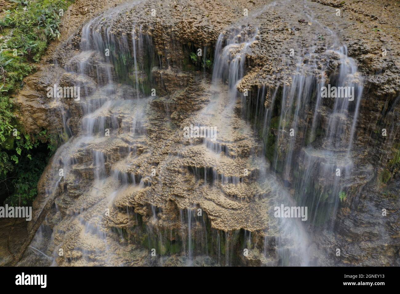 Mu waterfall in Hoa Binh province northern Vietnam Stock Photo - Alamy