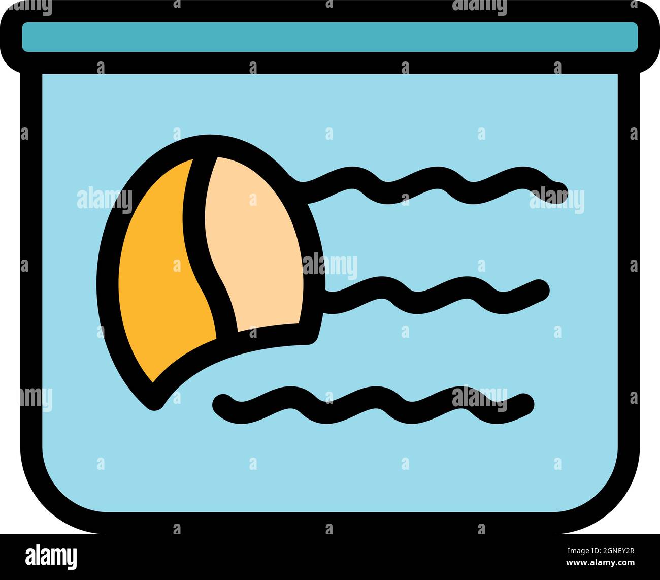 Coffee powder icon. Outline coffee powder vector icon color flat ...