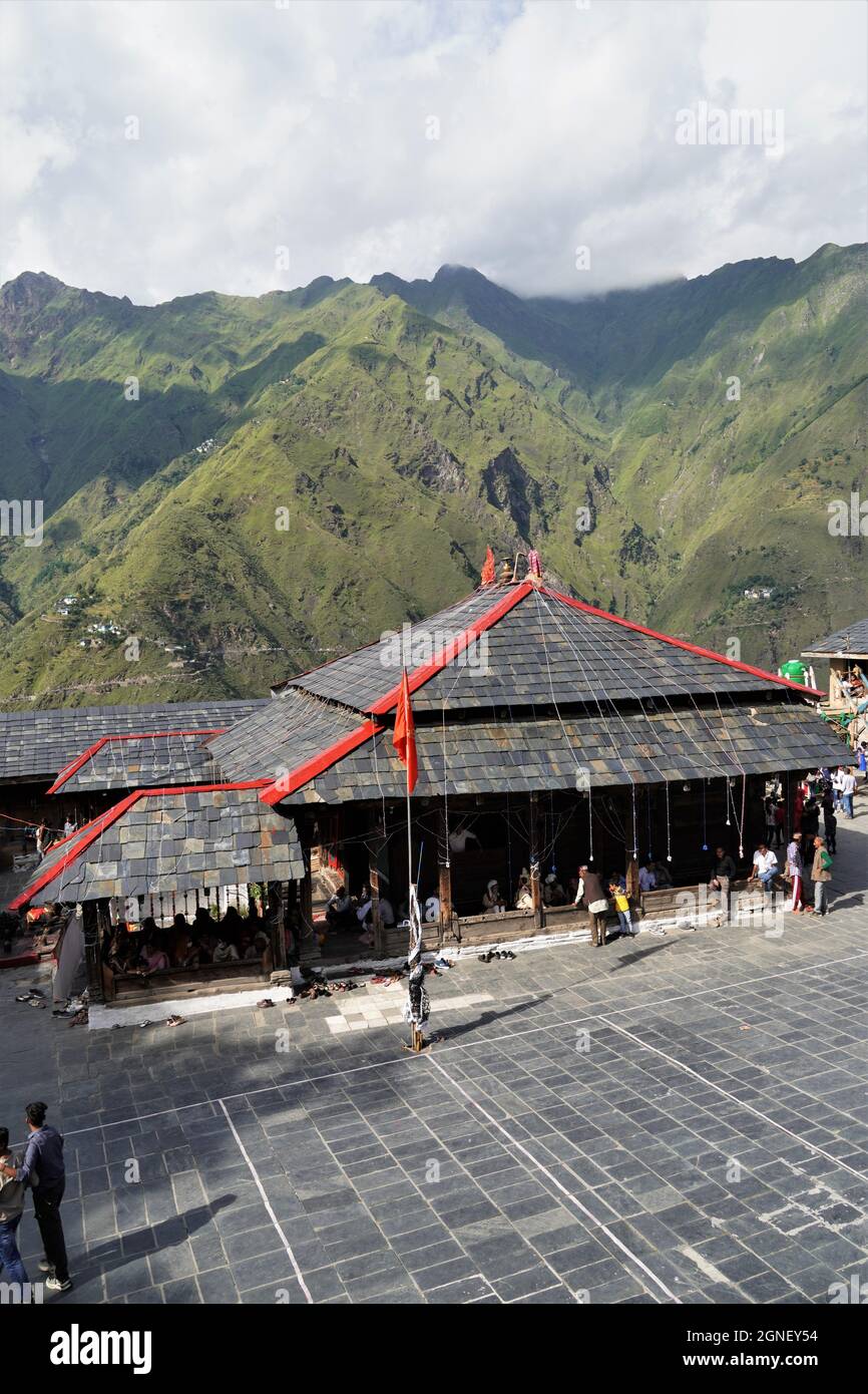 Indian temple at Luna, District Chama, Himachal Pradesh Stock Photo - Alamy