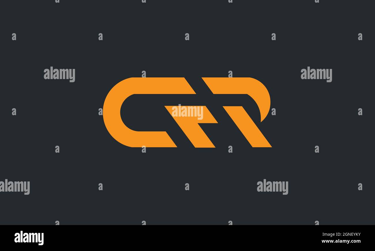 LETTERS CFR LOGO DESIGN WITH NEGATIVE SPACE EFFECT Stock Vector Image ...