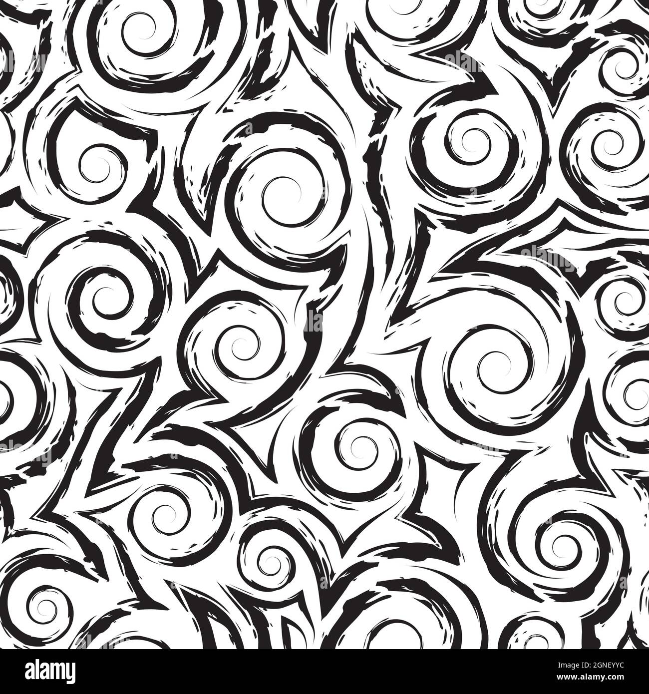 Seamless vector pattern from geometric elements of spirals and corners ...