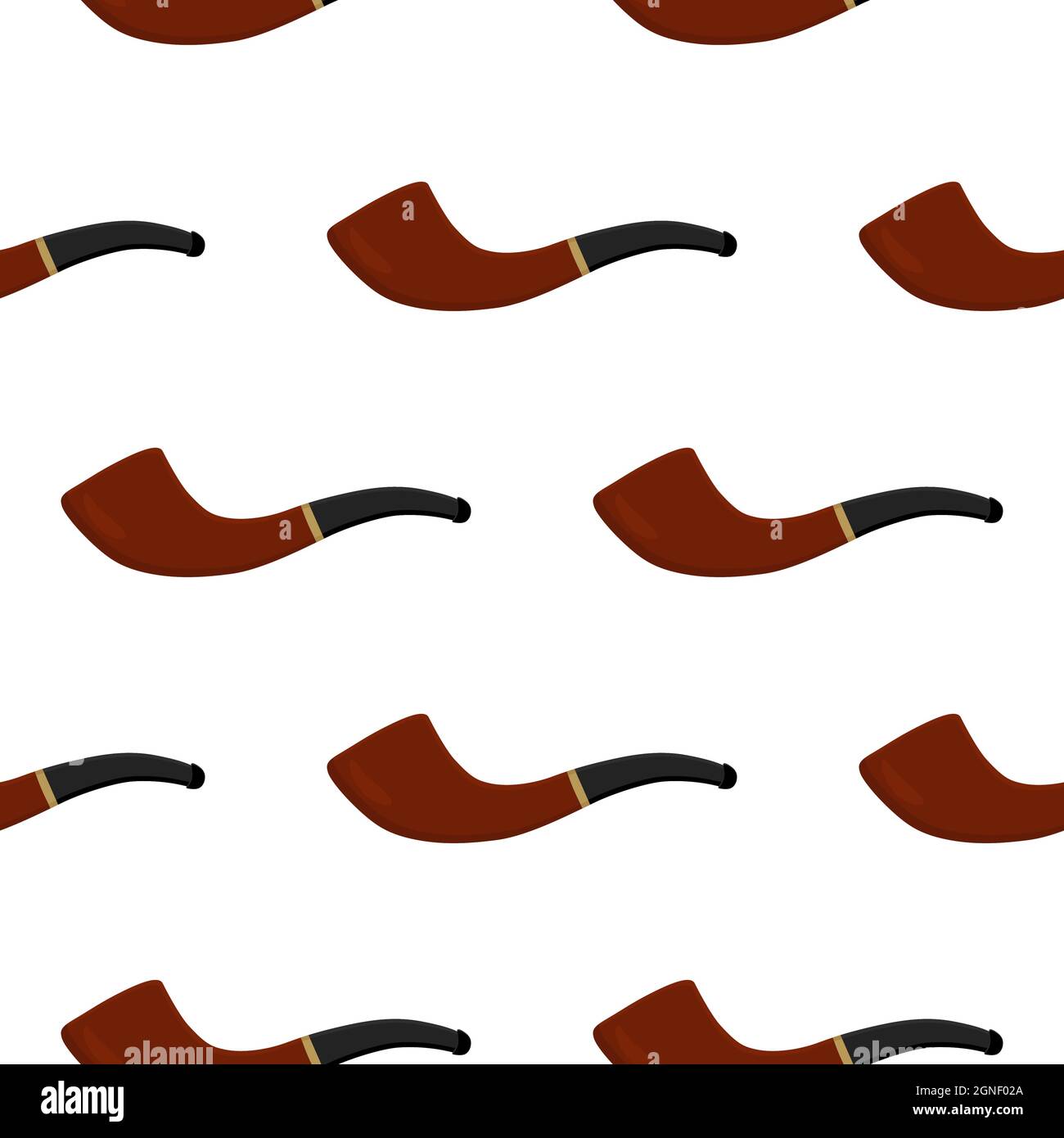 Illustration on theme many identical seamless types smoke pipes ...