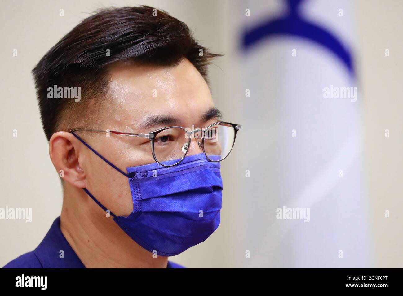 Taipei, Taiwan. 25th Sep, 2021. Johnny Chiang, incumbent chairman of ...