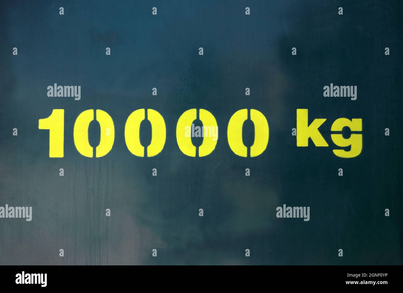 Load capacity 10000 kg. Industrial background Stock Photo - Alamy