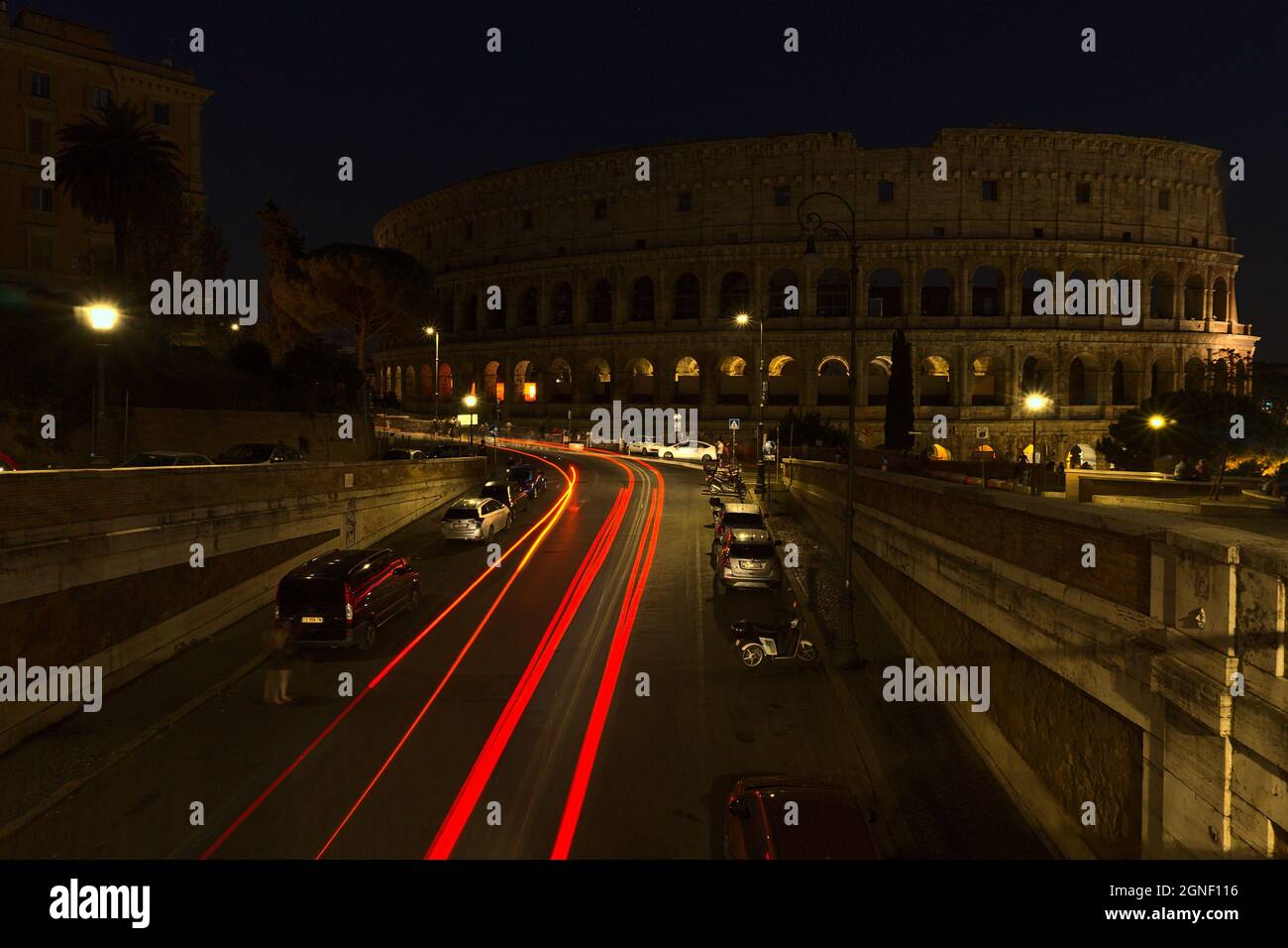 Highway rome colosseum hi-res stock photography and images - Alamy