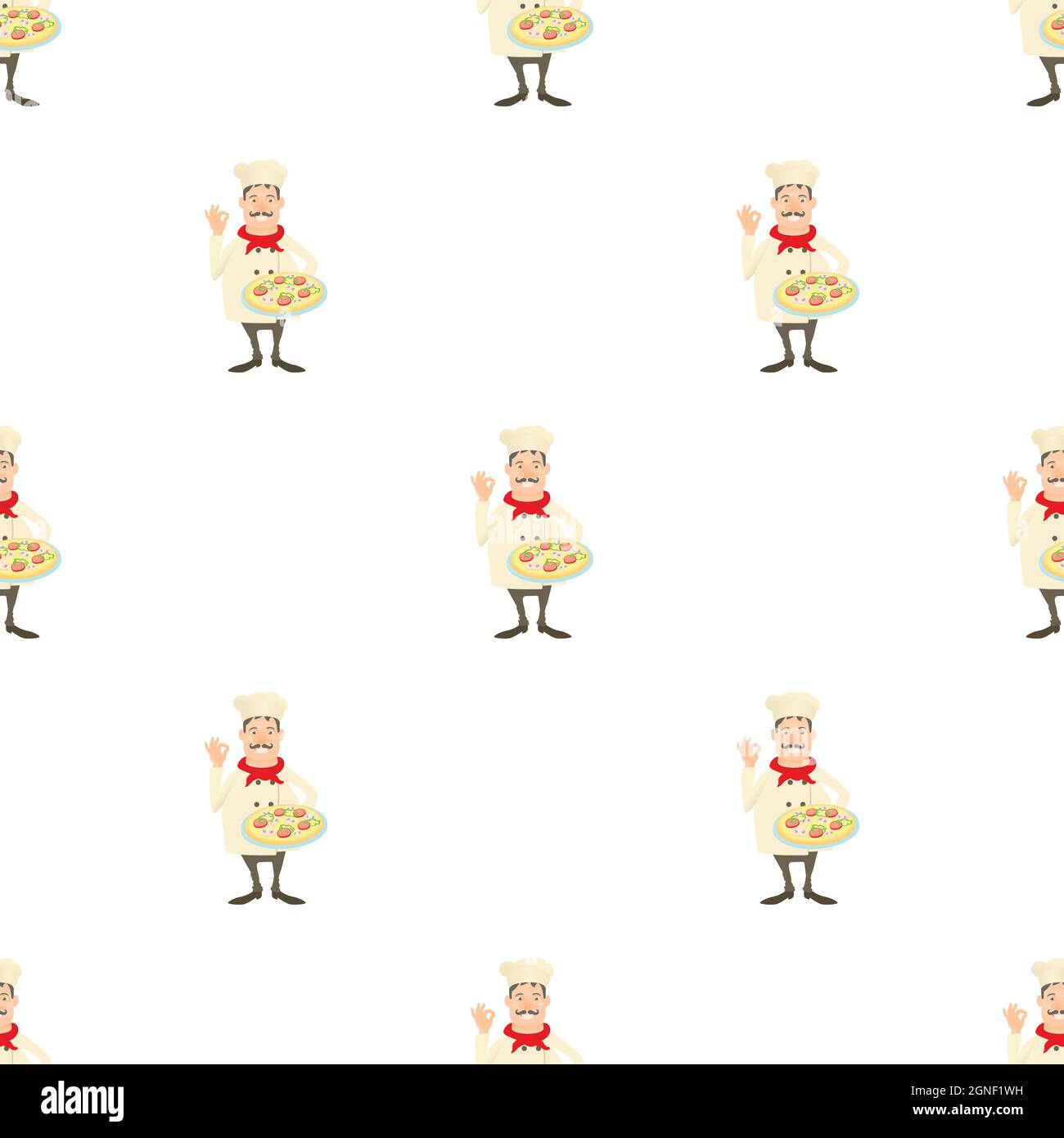 Italy chef pattern seamless background texture repeat wallpaper ...