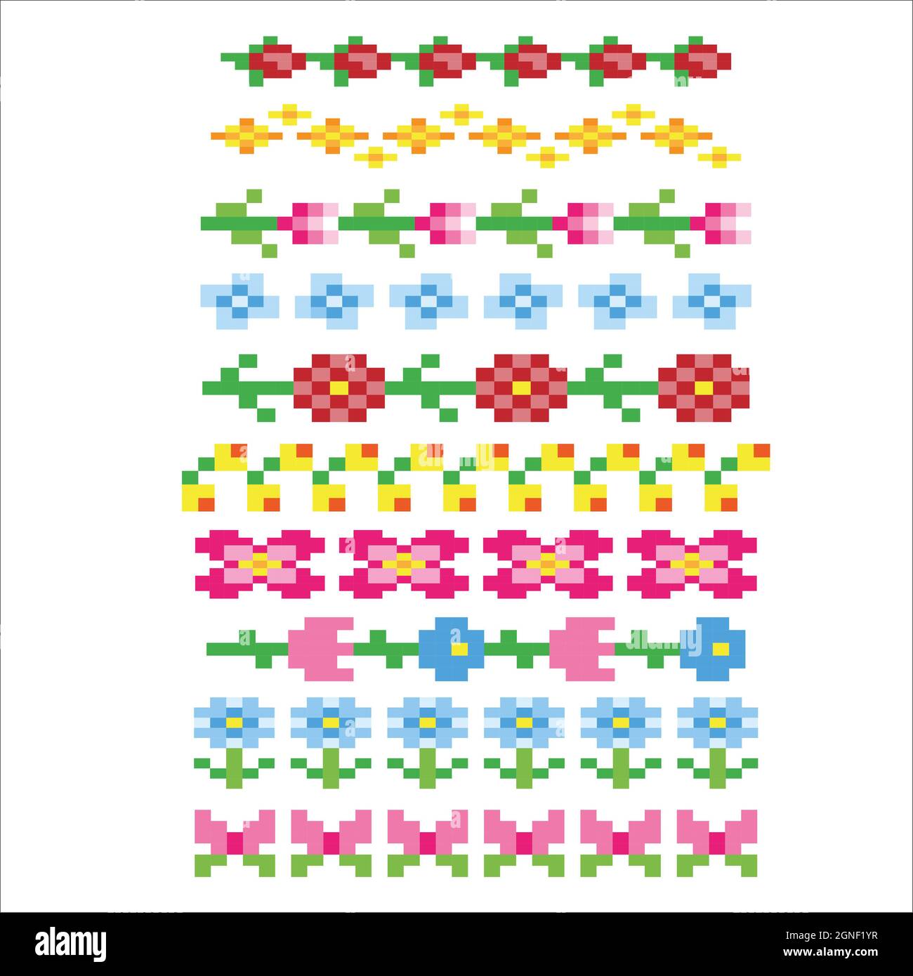 Embroidered floral border designs hi-res stock photography and images ...